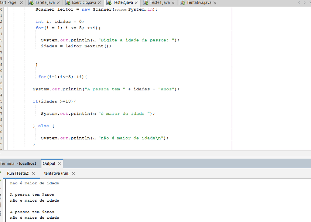 Alguém me ajuda nesse codigo Java por favor? (Netbeens) - Programação - GUJ