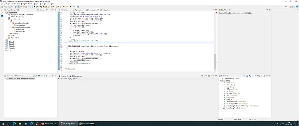 Resultset cannot be resolved to a type - Java - GUJ