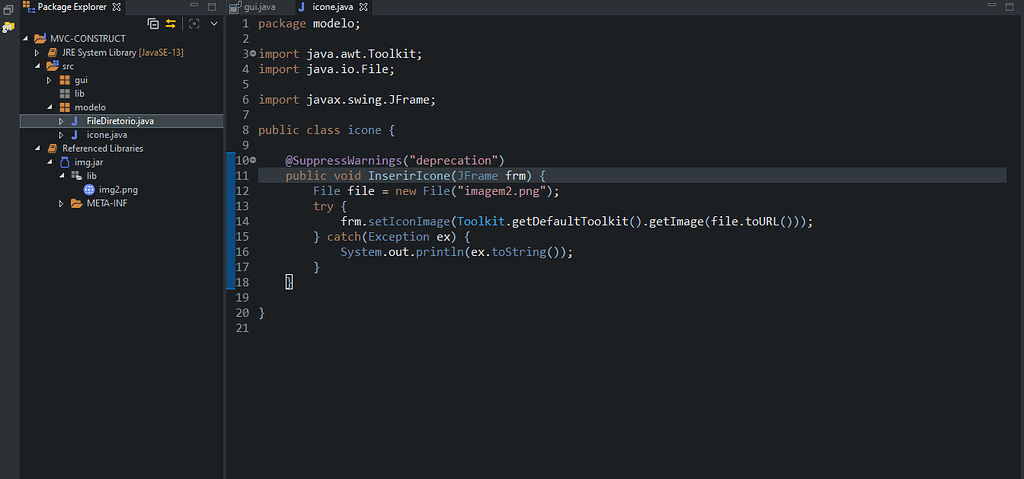Inserir ícone no programa - Java - GUJ
