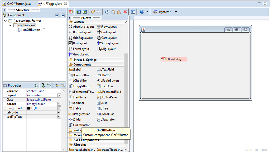 Adicionar componente customizado na paleta do eclipse - Java - GUJ