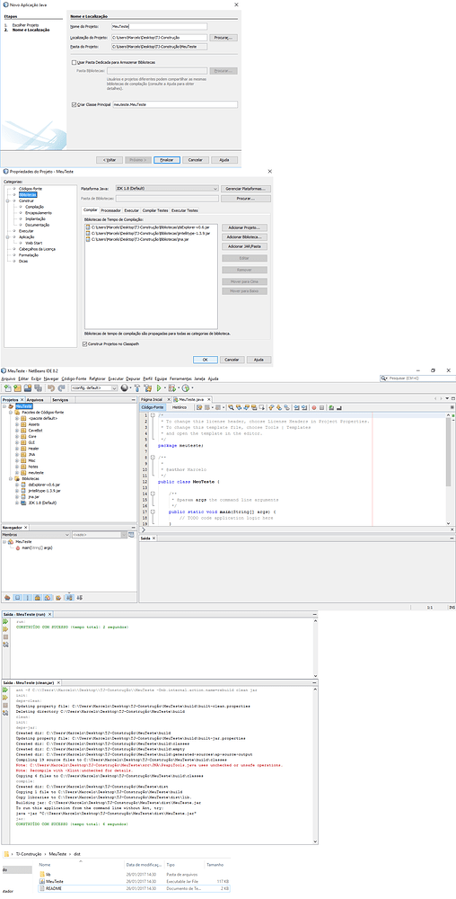 Não consigo Compilar com NetBeans - Java - GUJ