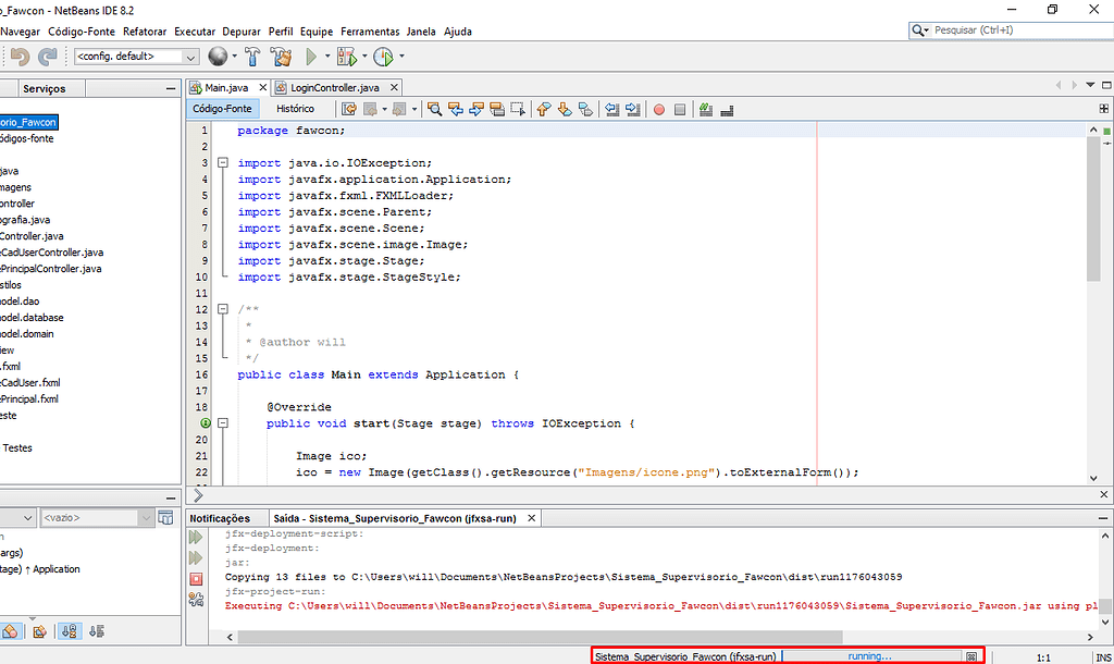 Dúvida - NetBeans parou de exibir a tela do projeto - Java - GUJ