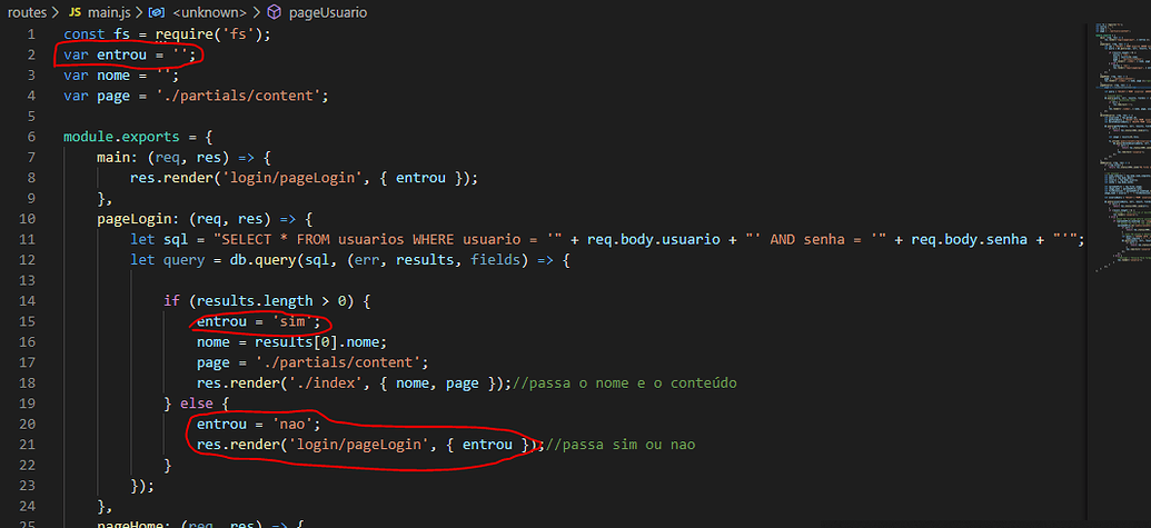 NodeJS: Página EJS retorna um alerta sweetalert2 - Web Design - GUJ