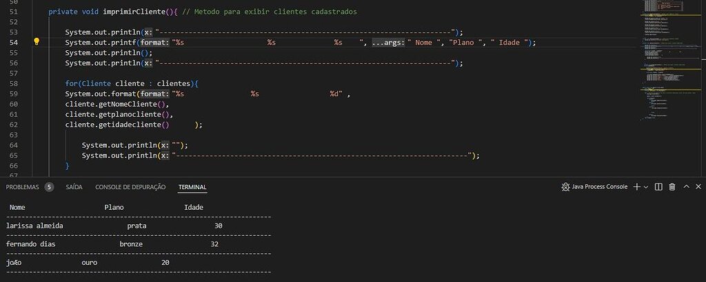 Como fazer e alinhar tabelas em java usando printf e format - Java - GUJ
