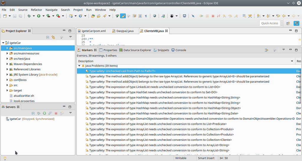Como retirar o Warning Type Safety: Unchecked cast - Programação - GUJ