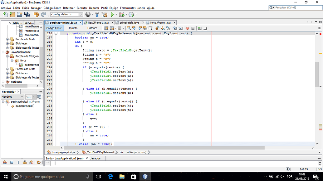 Como Usar Variaveis String No If Netbeans Java Guj 