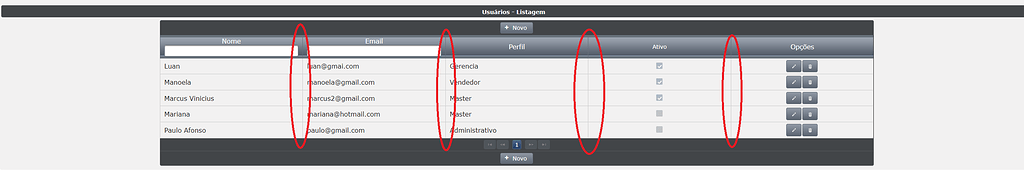 Remover desenho da linha das Colunas usando Primefaces - Front-end - GUJ