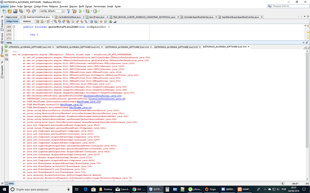Problema em gerar nota fiscal ireport,java,mysql - Java - GUJ