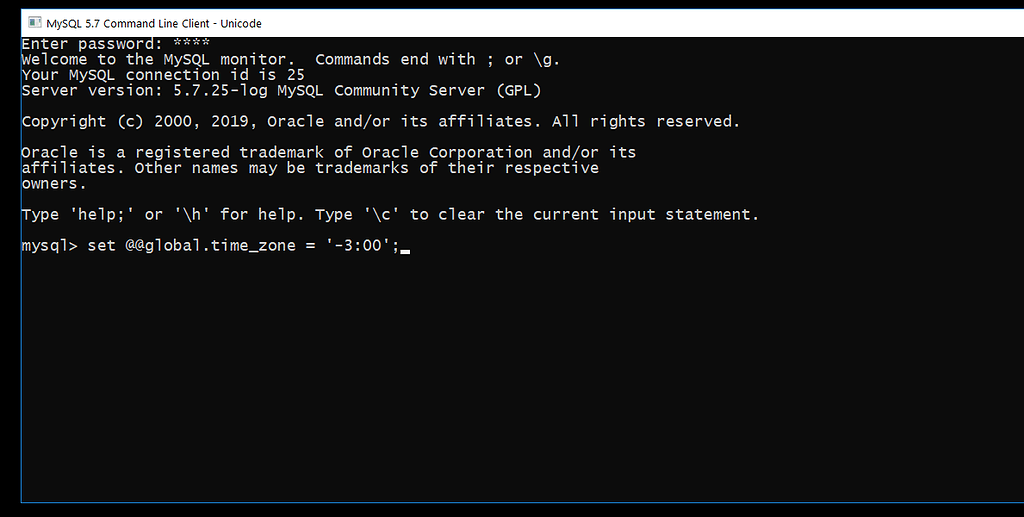 Configuração do fuso horário no mysql - Programação - GUJ