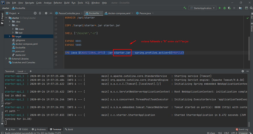 Resolvido Error Unable To Access Jarfile Staterjar Programação Guj