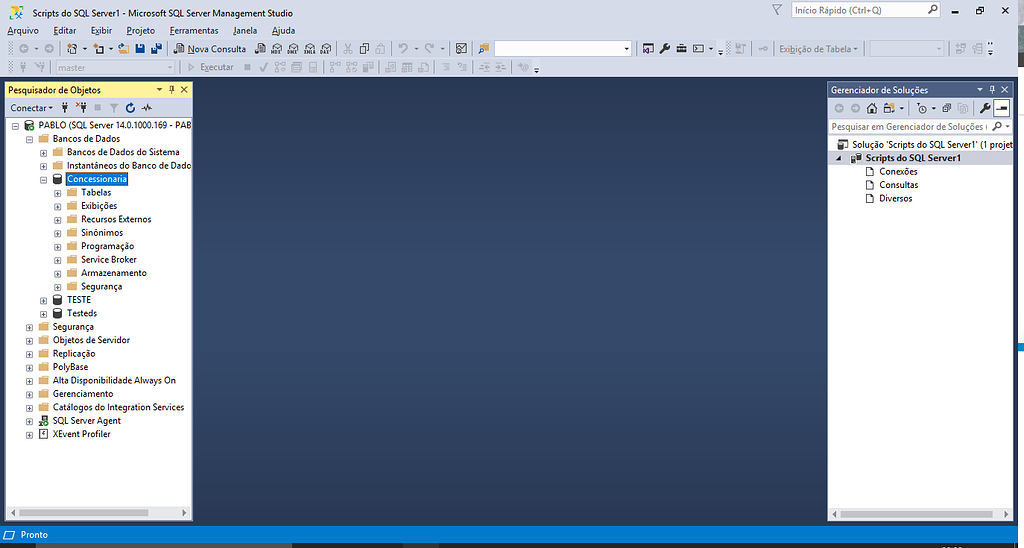 Sql server diagramas - Programação - GUJ
