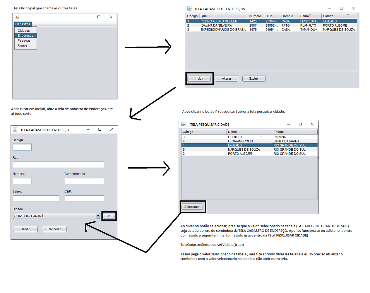Java Netbeans ComboBox, JFrame - Programação - GUJ