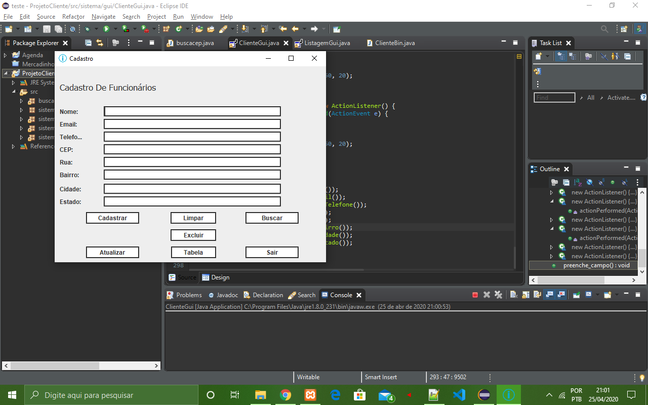 Preencher Automaticamente Os Dados Pelo Cep Dentro De Uma Interface Como Fazer Java 