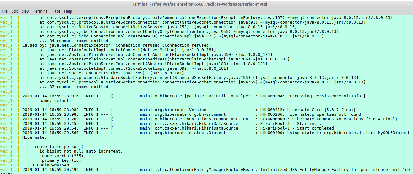 Resolvido Docker Compose Mysql E Spring Boot Connectexception Connection Refused