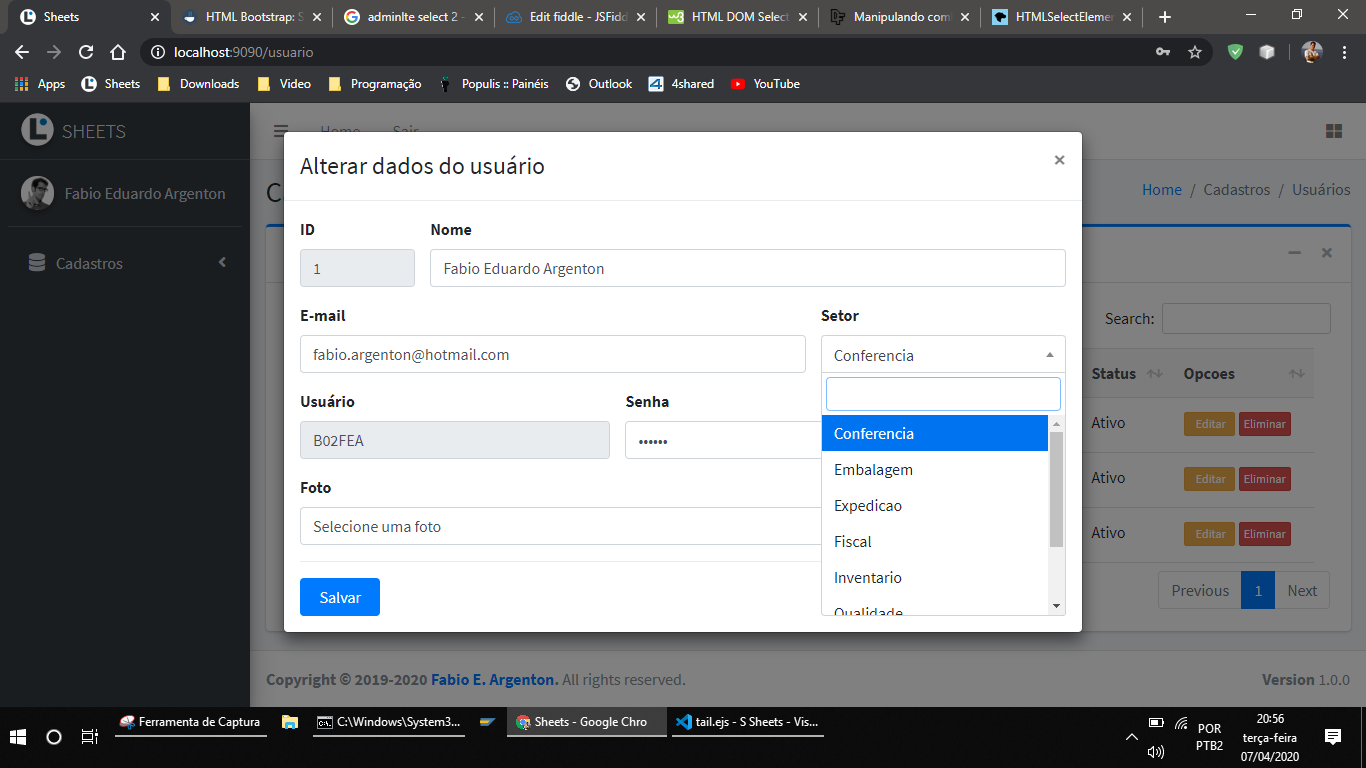 HTML Bootstrap: Setar o valor no combobox select2 - Front-end - GUJ