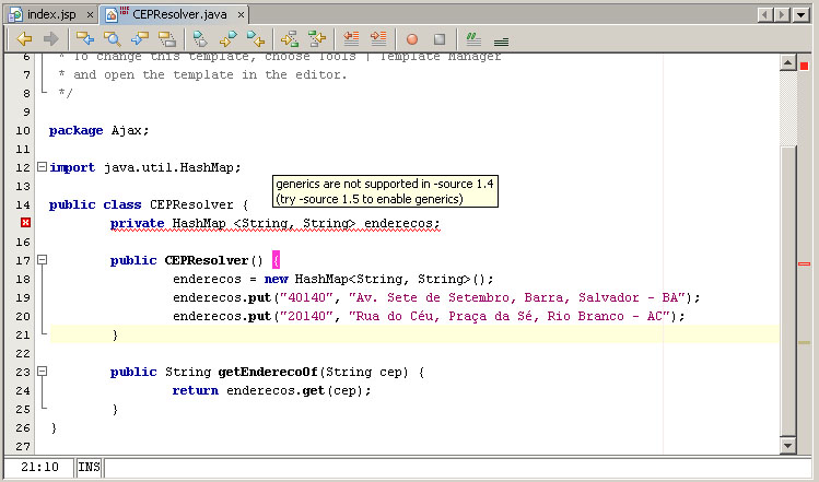 Como trocar source 1.4 para 1.5 do NetBeans - Front-end - GUJ