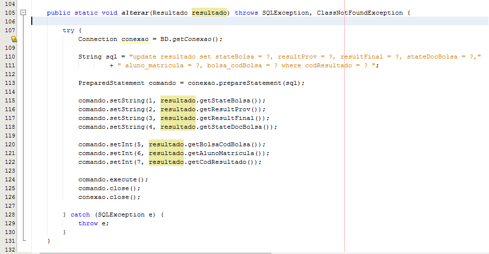 Alterar tabela com chave estrangeira - Java - GUJ