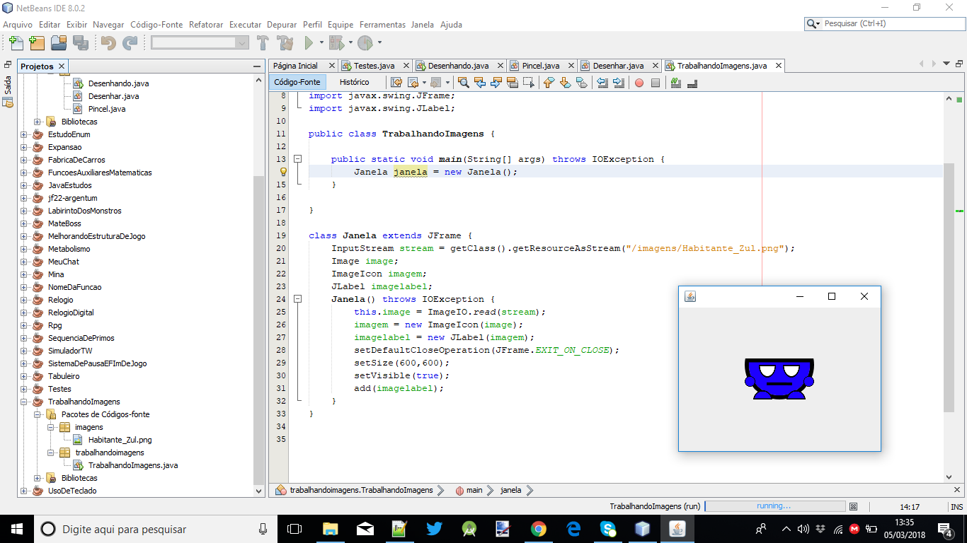 Quero Aprender sobre como trabalhar com imagens em Java - #10 por samlis - Java - GUJ