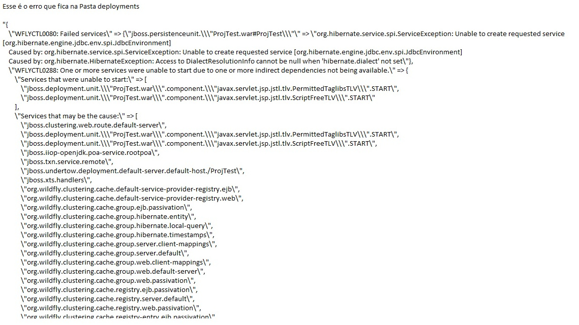 Problema Configuração Wildfly Mysql Jpa Eclipse Java Guj